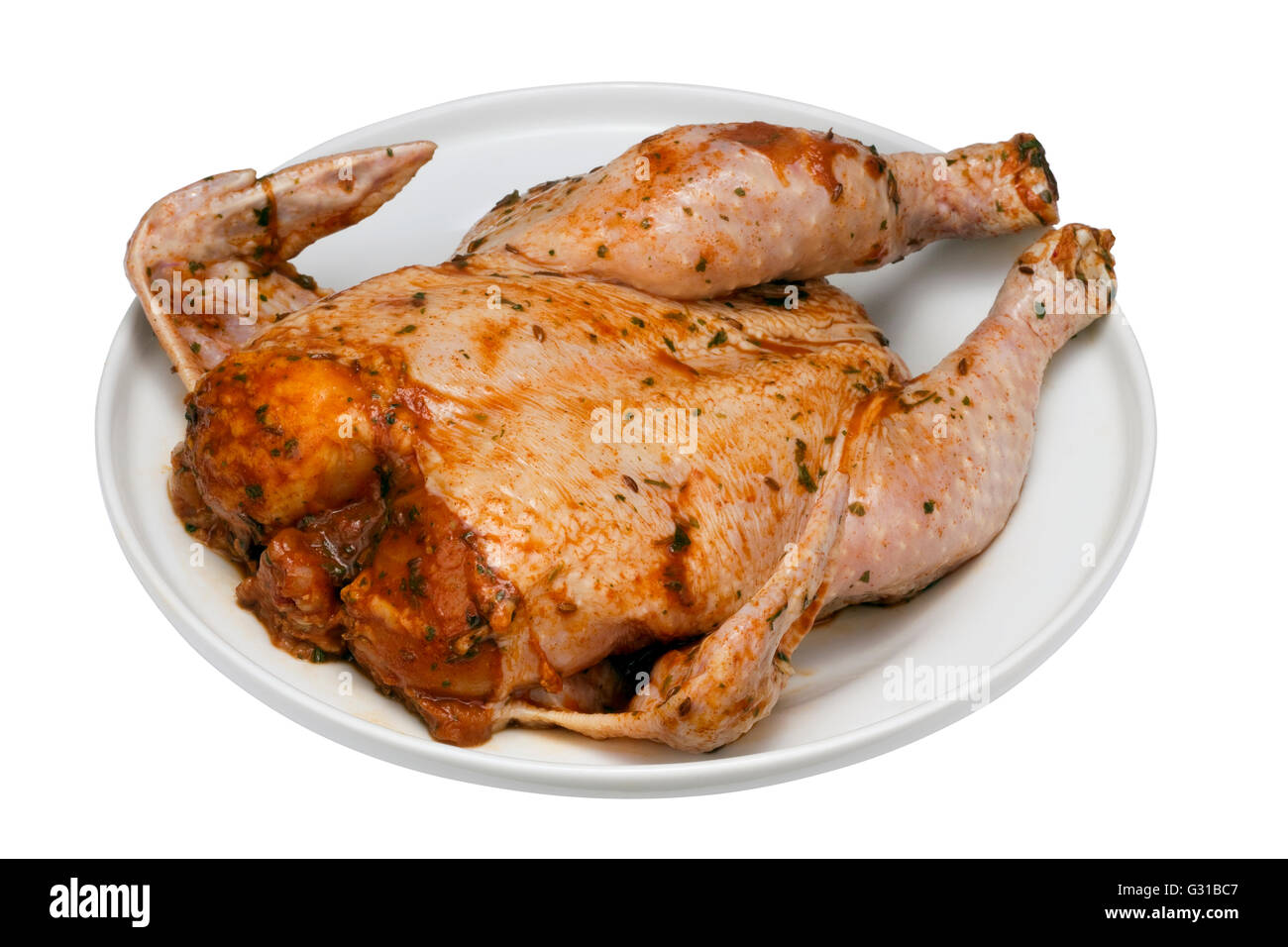 The chicken a grill is pickled in tomato sauce with a basil, rosemary ...