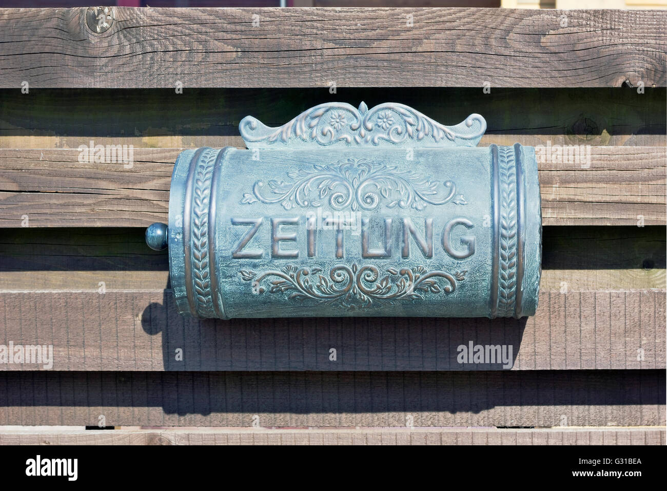 Antique german post box hi-res stock photography and images - Alamy