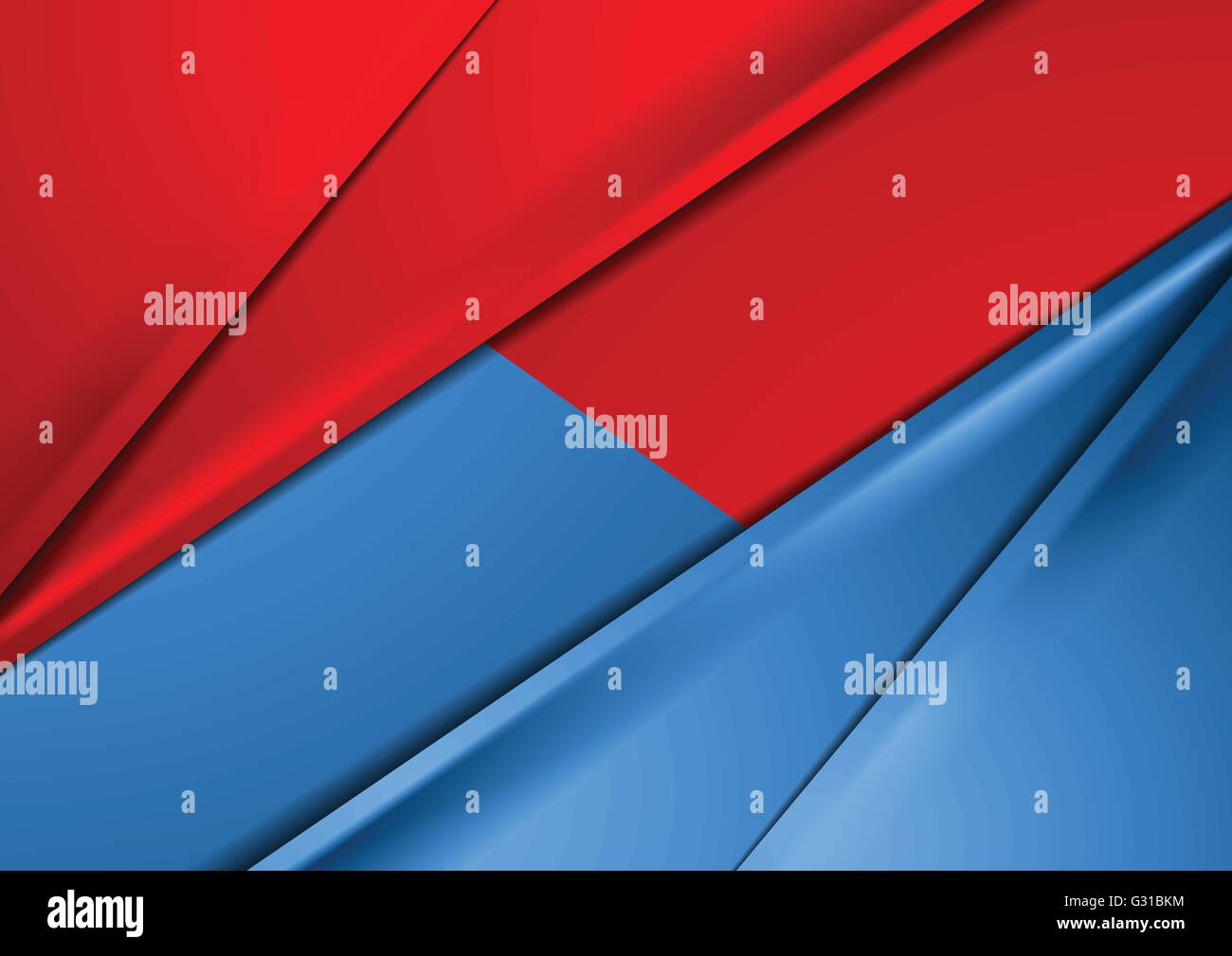 Abstract red and blue smooth contrast background. Vector graphic design ...