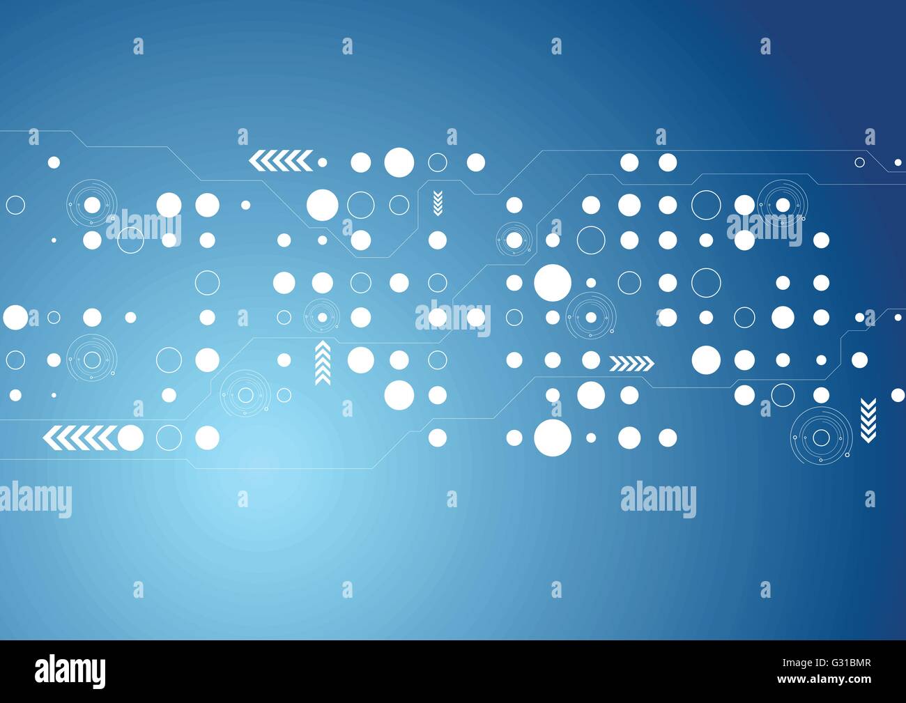 Abstract blue tech geometric background. Vector graphic corporate tech design. Geometrical style ...