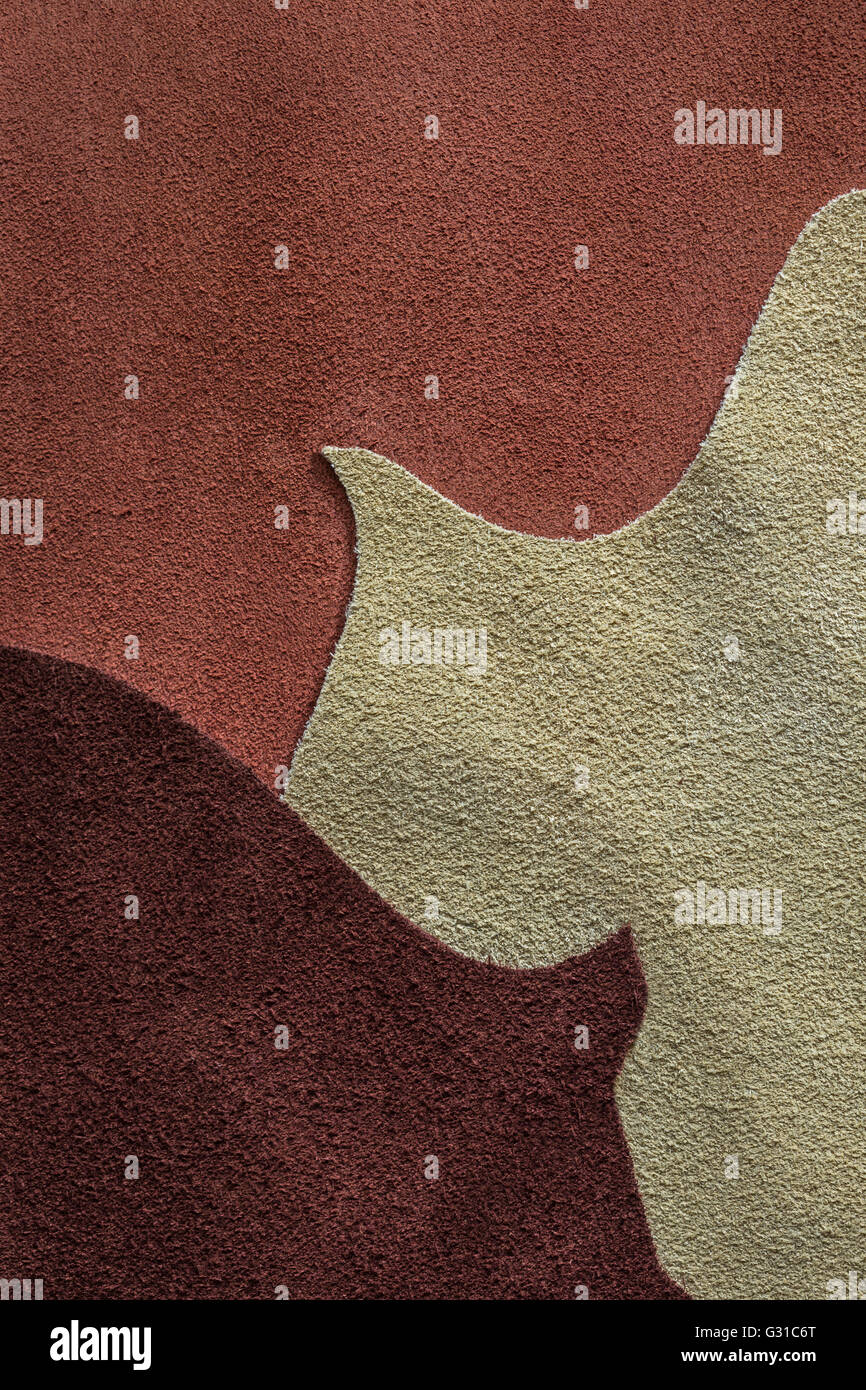 Three colours of suede leather Stock Photo - Alamy