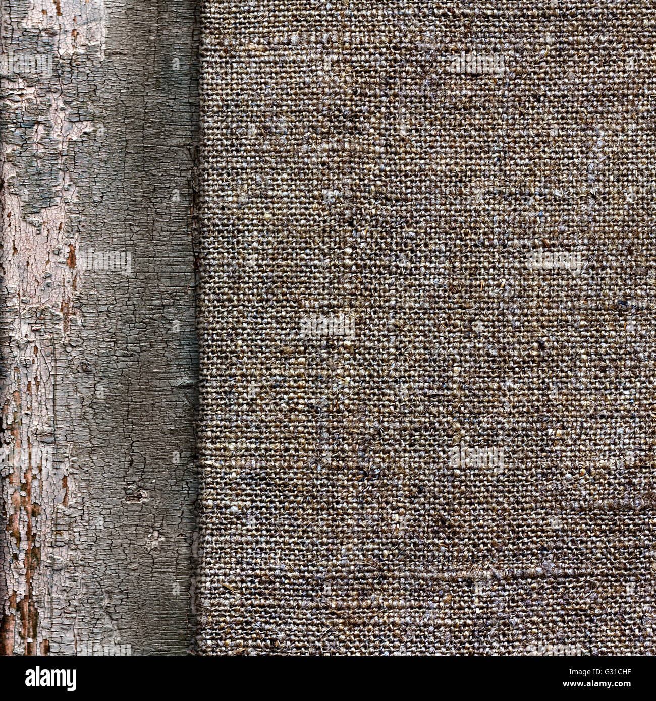 Background of old wood burlap limited in vintage style Stock Photo - Alamy