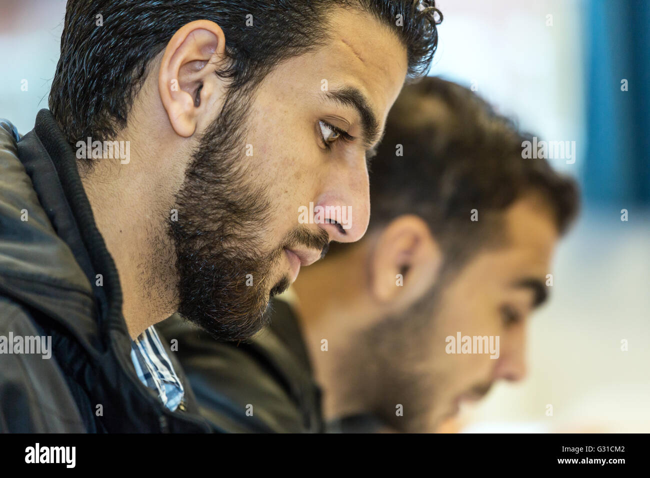 Syrian refugees germany men hi-res stock photography and images - Alamy
