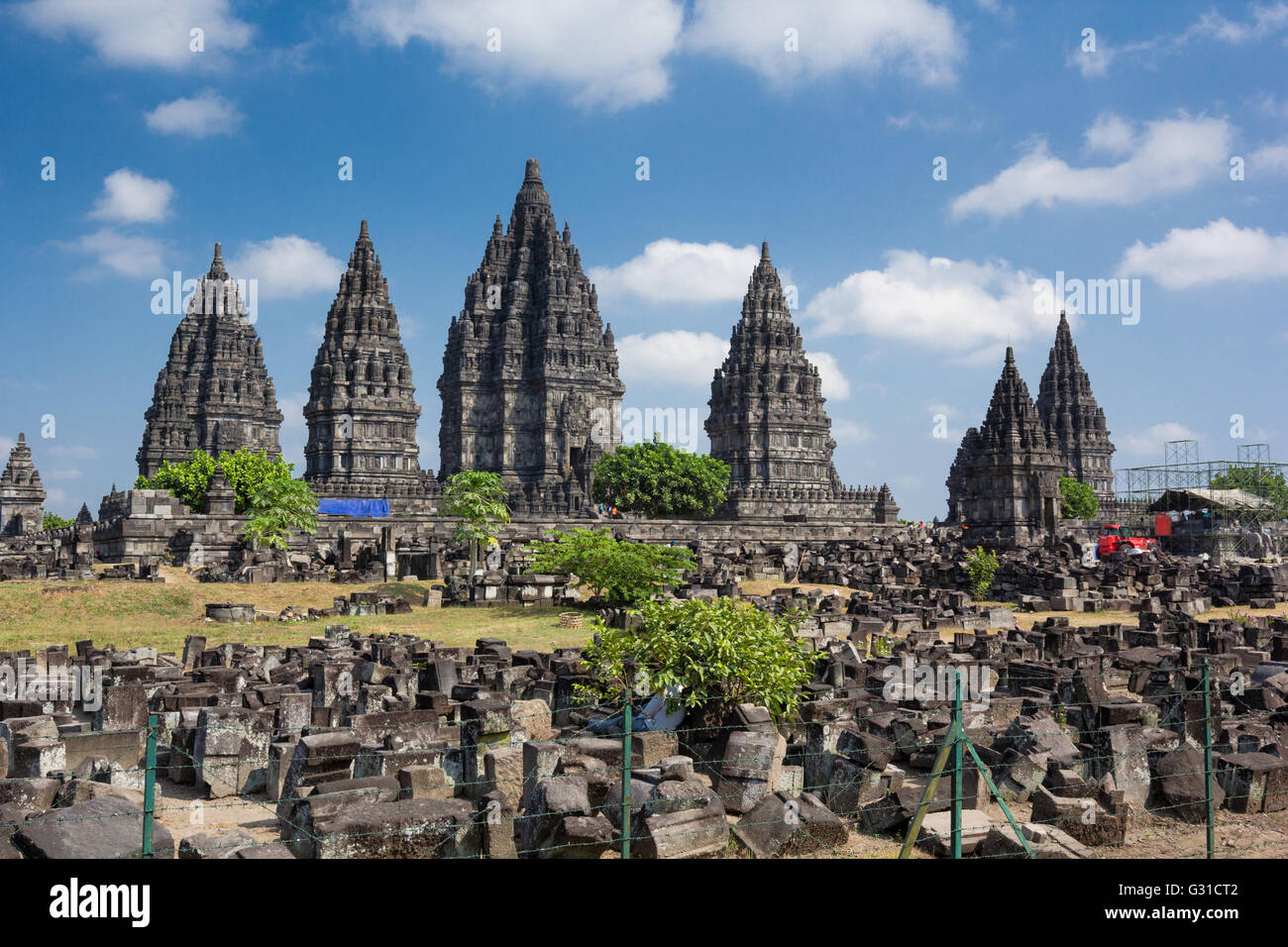 Prambanan temple near Yogyakarta on Java island, Indonesia Stock Photo ...
