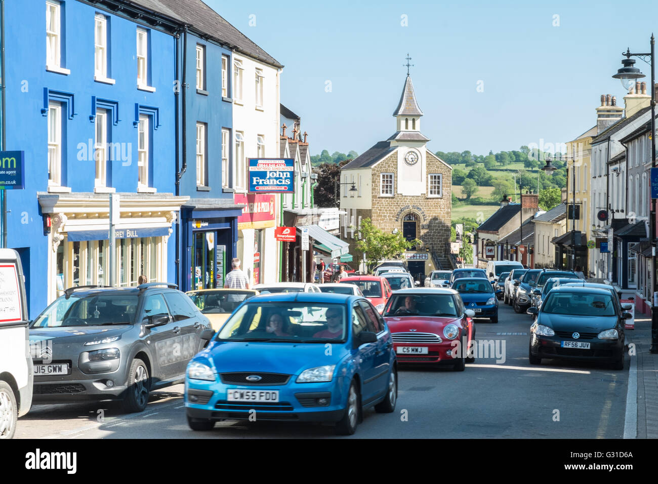 Independent shops and Town Hall now a gallery in Narbeth,Pembrokeshire ...