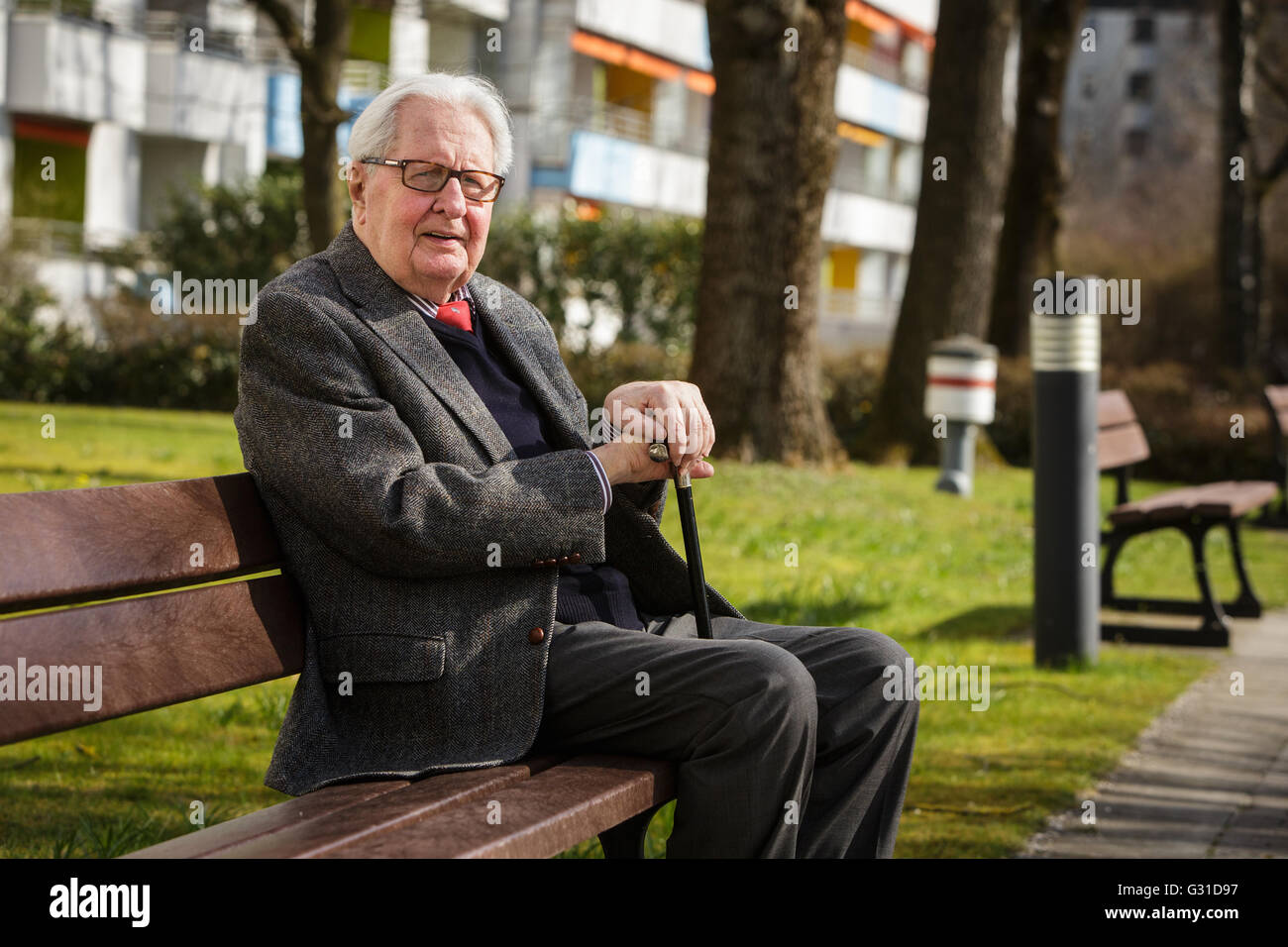Muenchen, Germany, Hans-Jochen Vogel, SPD, former party chairman Stock ...