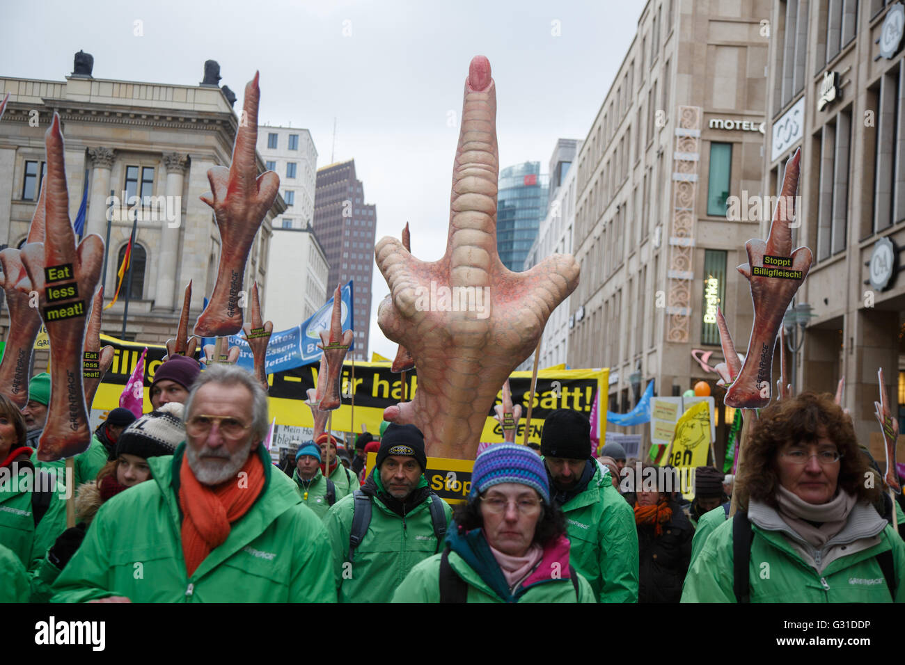 Berlin, Germany, Protest against factory farming Stock Photo - Alamy