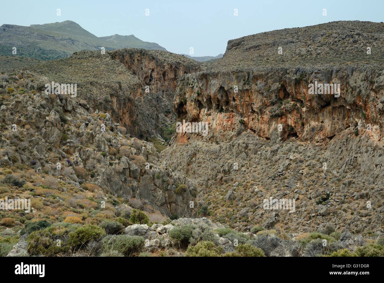 Zakros gorge, also called the "Gorge of the Dead" due to its Minoan ...