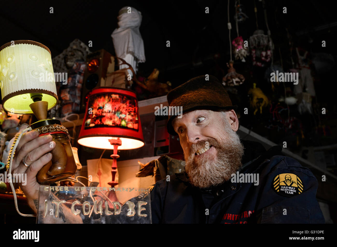 Berlin, Germany, Walter Potts, owner of White Trash Stock Photo - Alamy