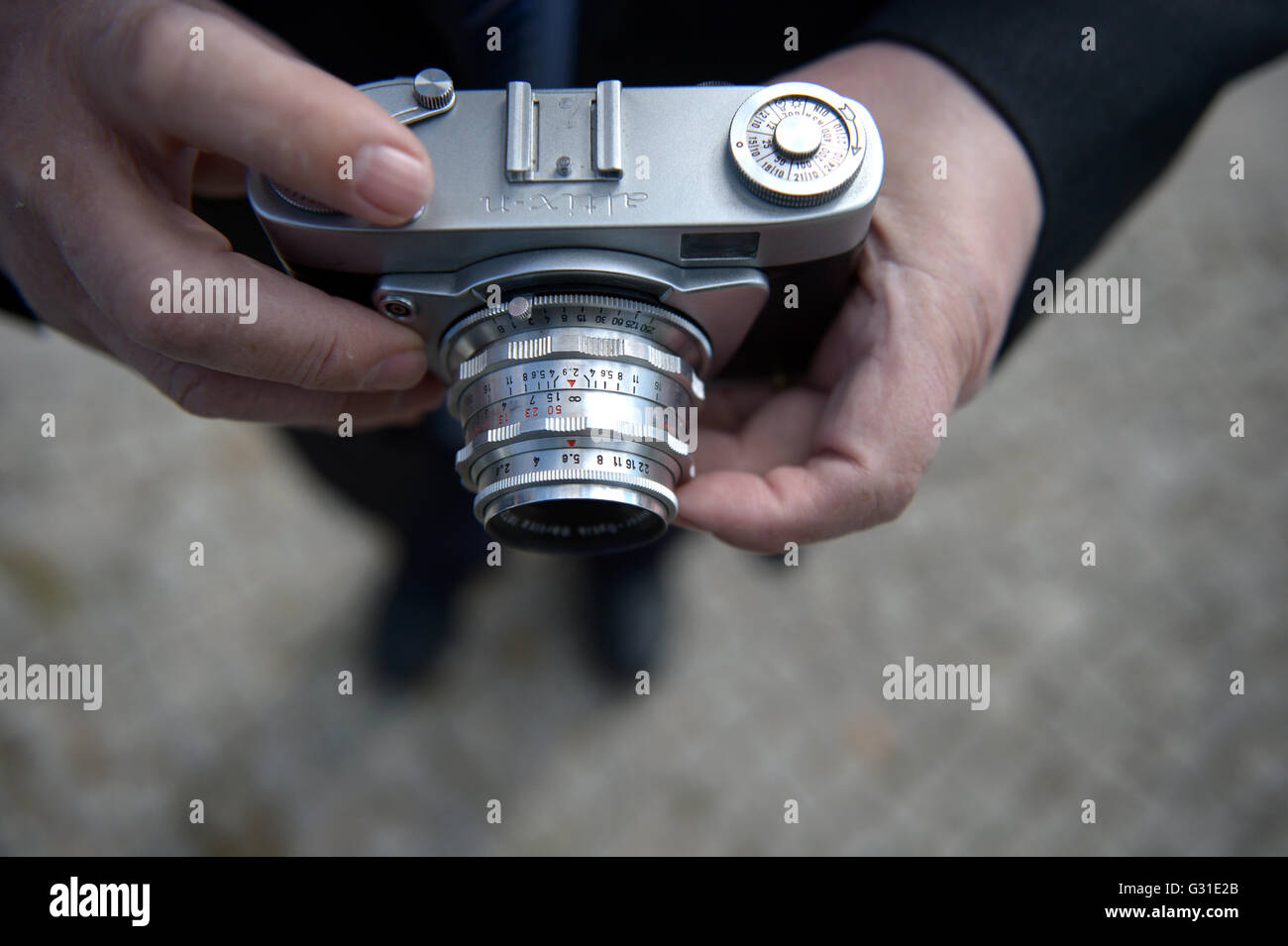 Berlin, Germany, miniature camera Altix n from the GDR Stock Photo - Alamy