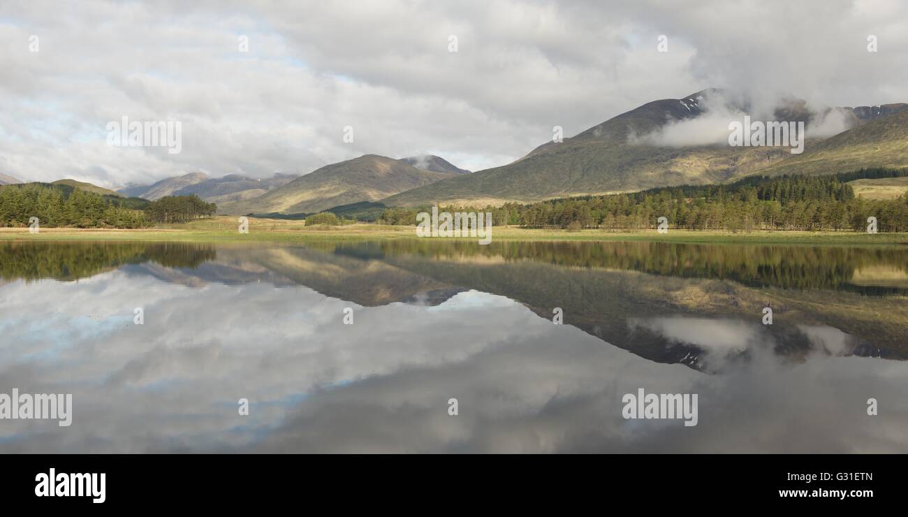A colour rendition of the still waters of Loch Tulla taken this summer ...