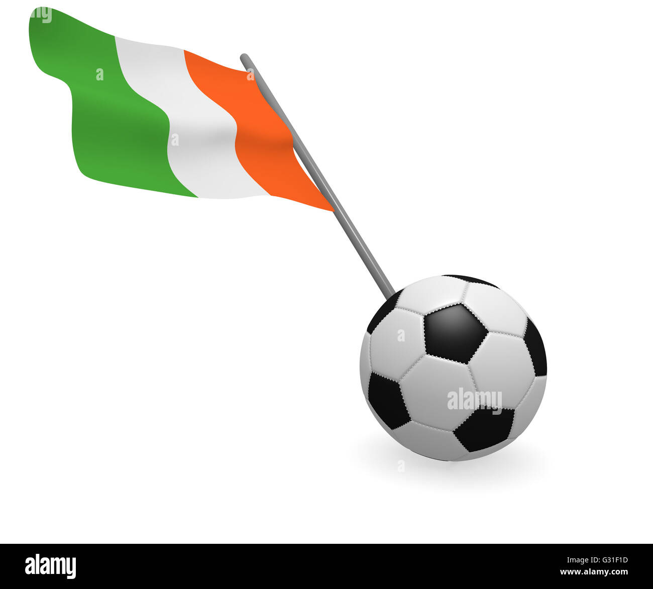 Republic ireland flag football hi-res stock photography and images - Alamy