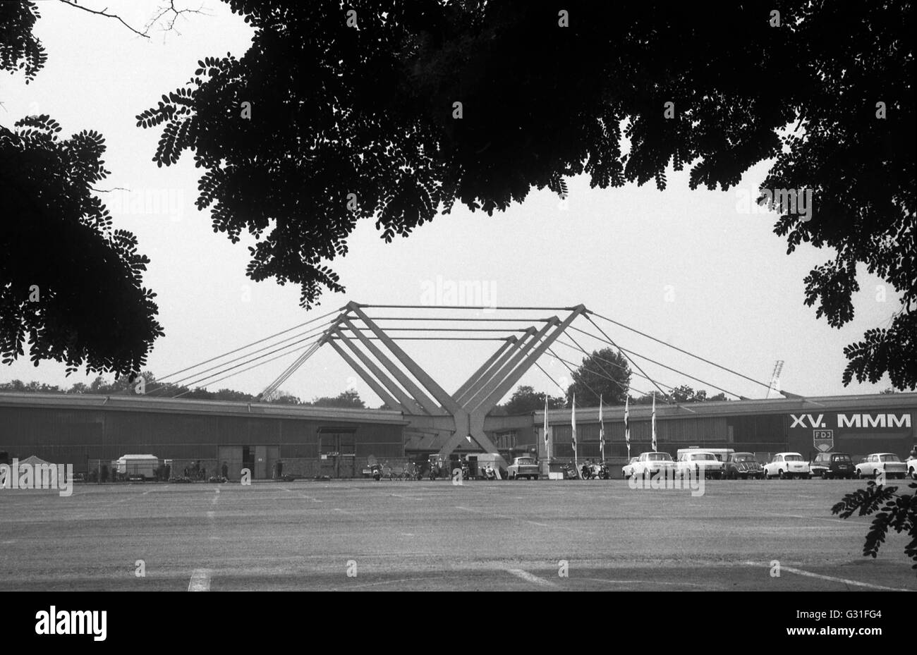 Dresden, East Germany, Exhibition Hall at Fucikplatz Stock Photo - Alamy