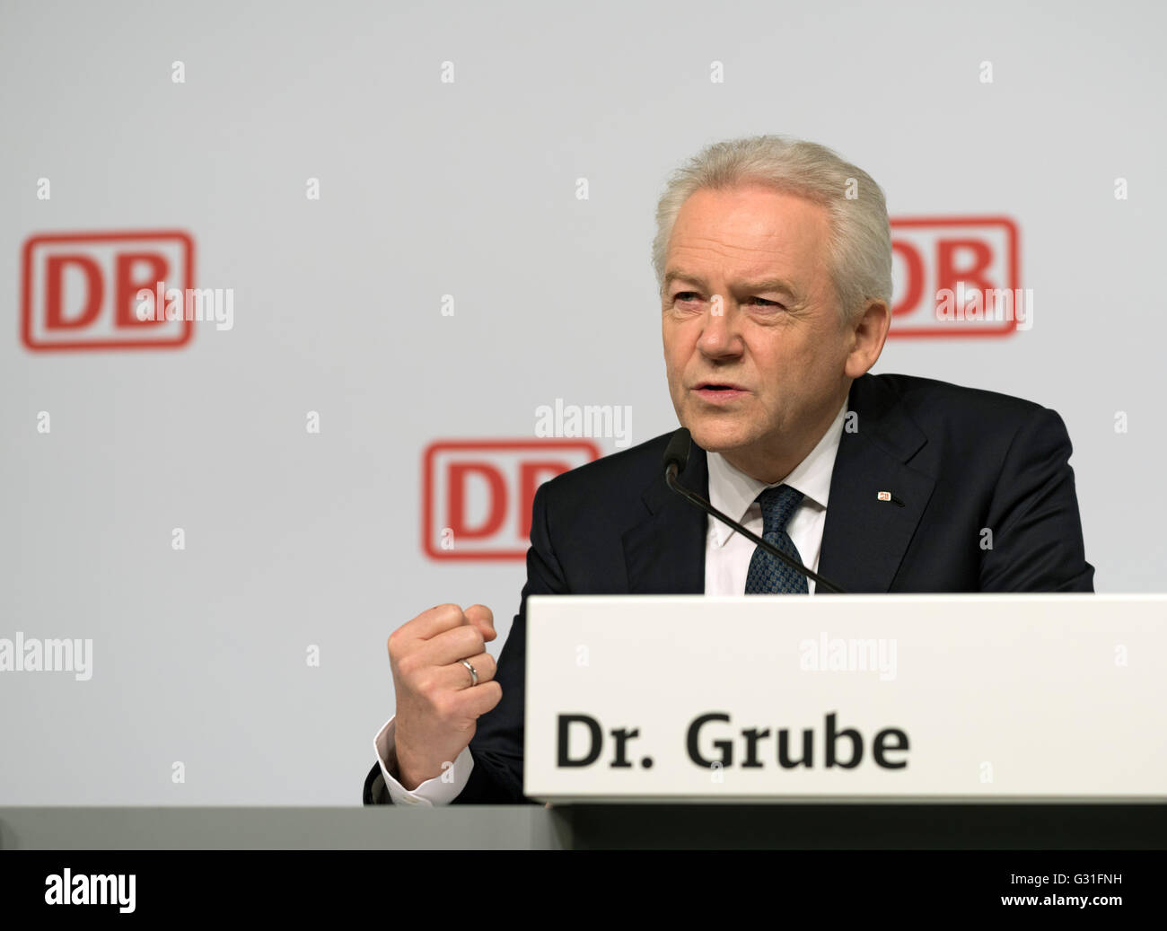 Berlin, Germany, Ruediger Grube, CEO of Deutsche Bahn Stock Photo - Alamy