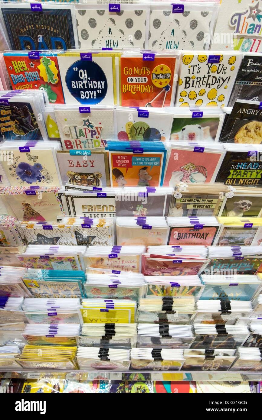 Birthday cards display hi-res stock photography and images - Alamy