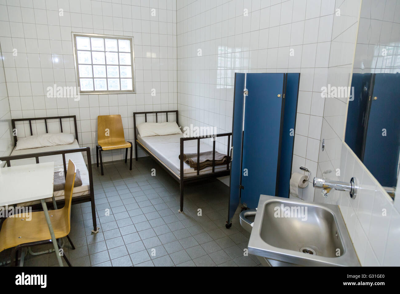 Bremen, Germany, prison cell of police custody Stock Photo - Alamy