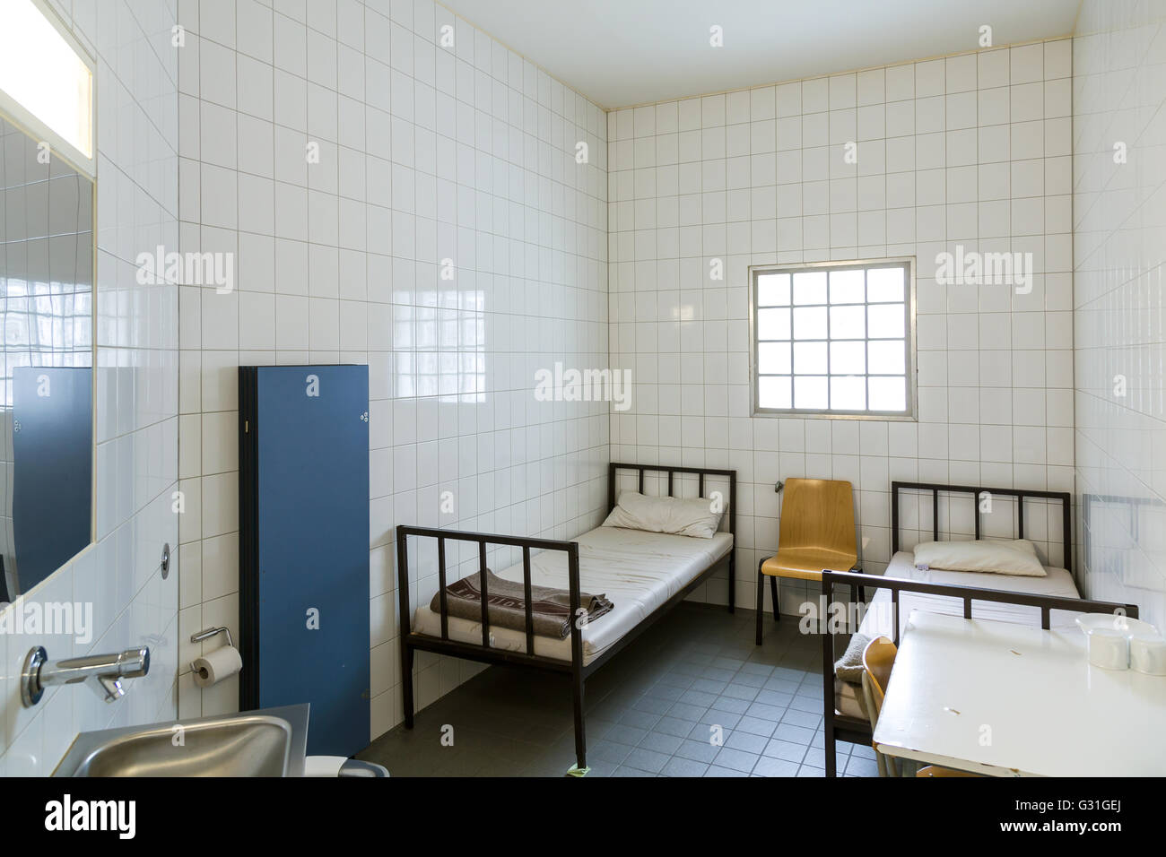 Bremen, Germany, prison cell of police custody Stock Photo - Alamy