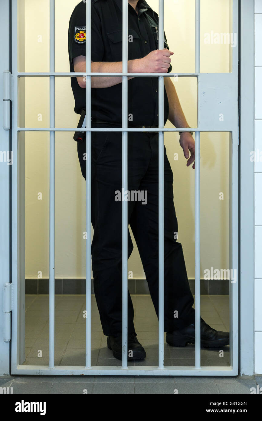 Bremen, Germany, group cell of police custody Stock Photo - Alamy
