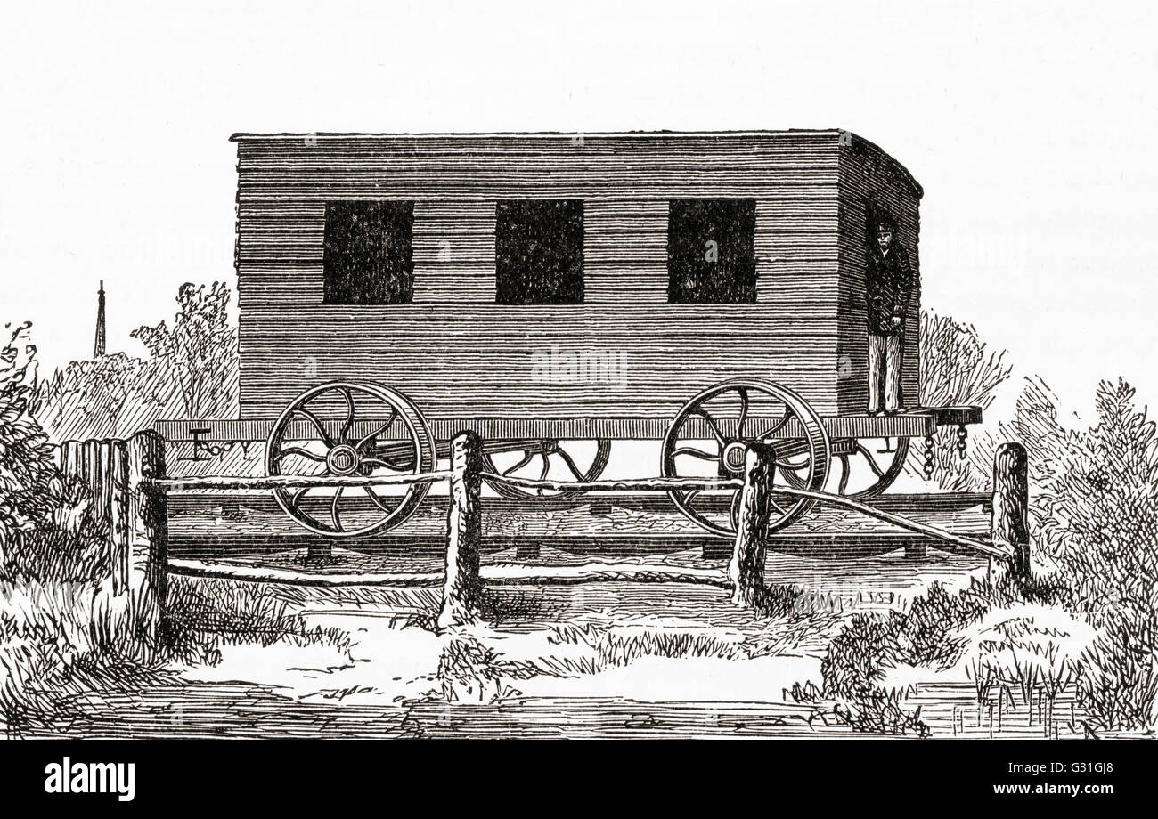 Experiment the first passenger railway carriage of The Stockton and ...