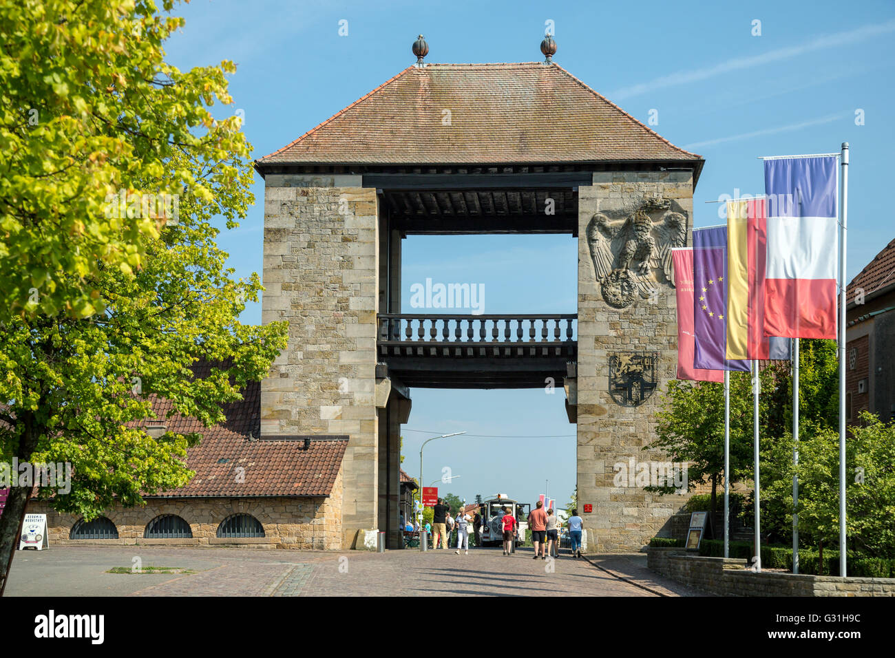 Schweigen-Rechtenbach, Germany, the German Wine Gate Stock Photo - Alamy