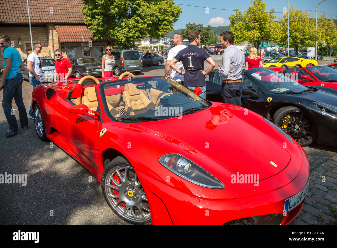 Schweigen-Rechtenbach, Germany, Ferrari Club makes a stop at Weintor ...