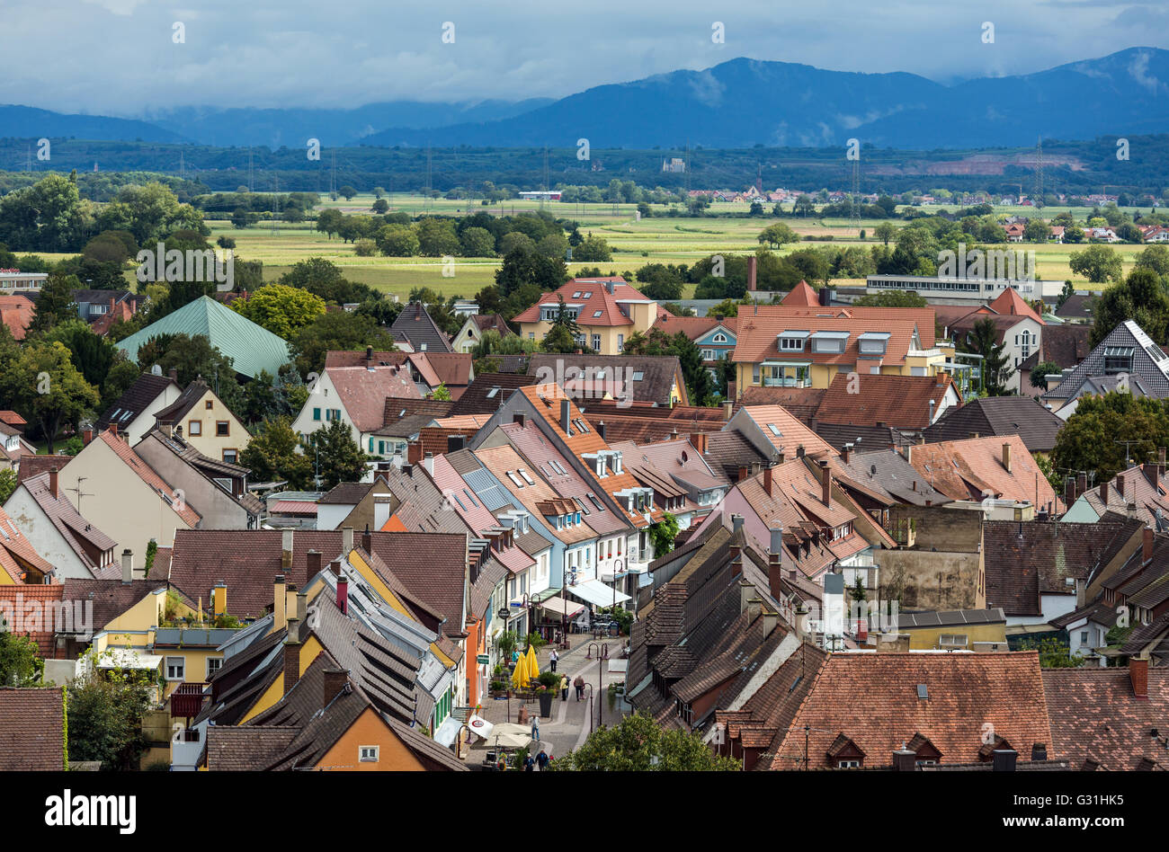 Breisach, Germany, view over the city Stock Photo - Alamy