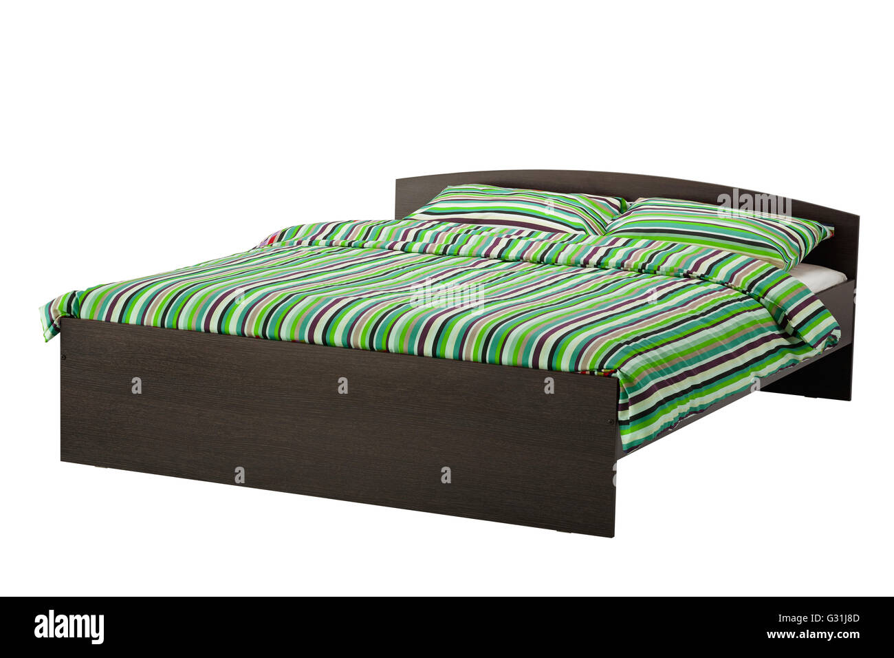 Bed isolated on white include clipping path Stock Photo - Alamy