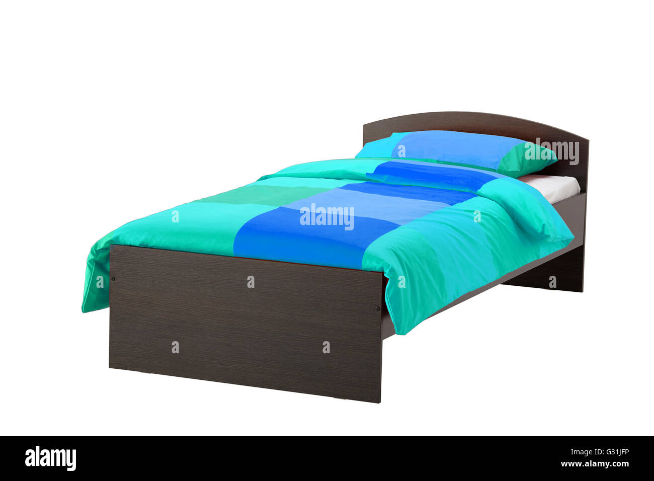 Bed isolated on white include clipping path Stock Photo - Alamy