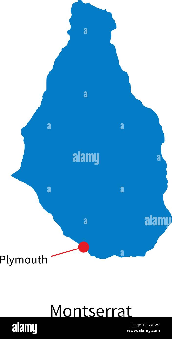 Montserrat plymouth caribbean Stock Vector Images - Alamy