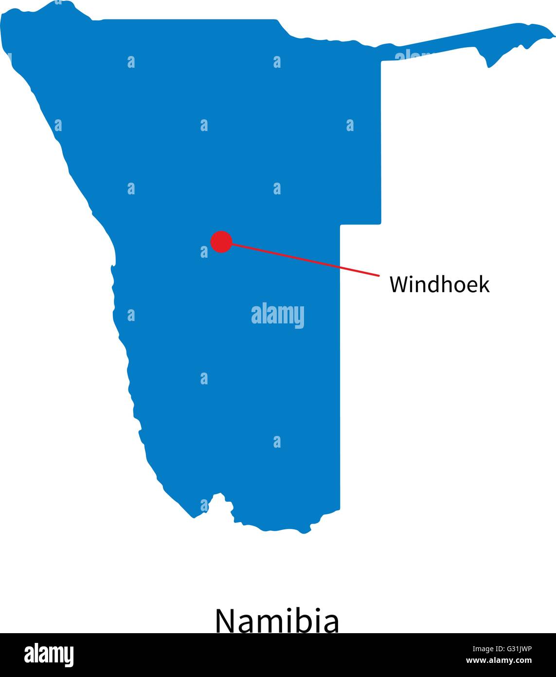 Windhoek Namibia Map