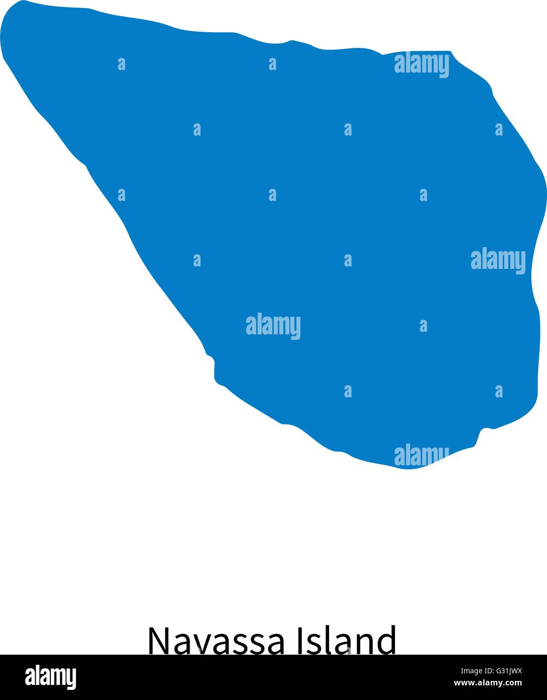 Detailed vector map of Navassa Island Stock Vector Image & Art - Alamy