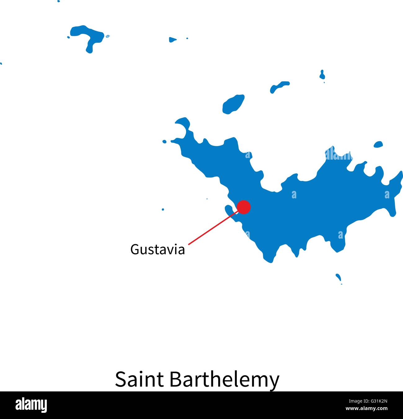 Gustavia Caribbean Map High Resolution Stock Photography and Images - Alamy