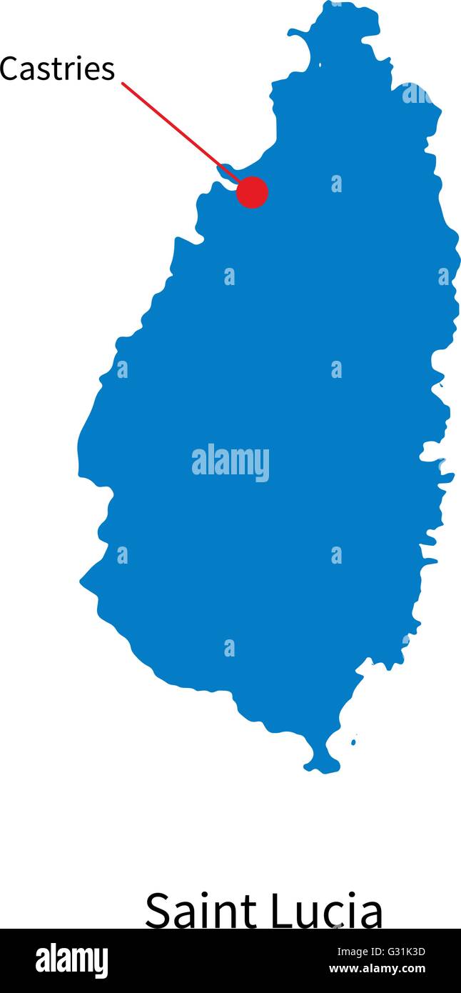 Saint lucia political map capital hi-res stock photography and images ...