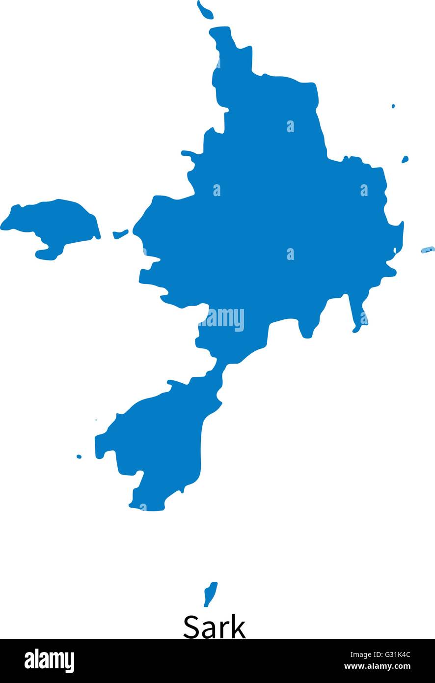 Sark map hi-res stock photography and images - Alamy