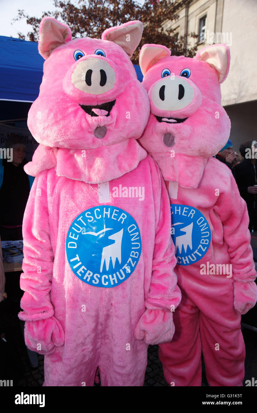 Berlin, Germany, Protest against factory farming Stock Photo - Alamy