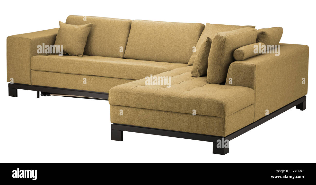 Sofa isolated on white include clipping path Stock Photo - Alamy