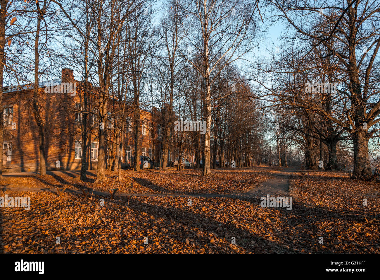 nostalgic red fall Stock Photo - Alamy