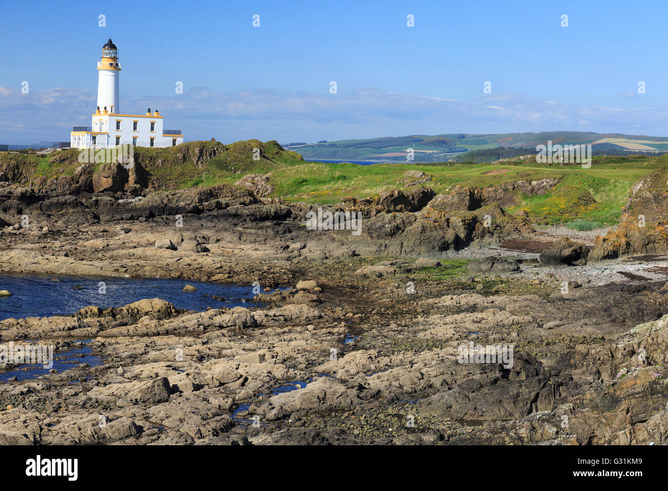 Turnberry lighthouse at the ninth hole, called Bruces Well on the newly ...