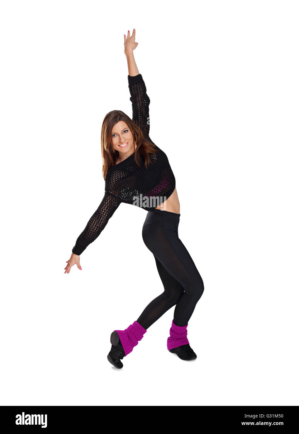 girl shows a dance movement Stock Photo - Alamy