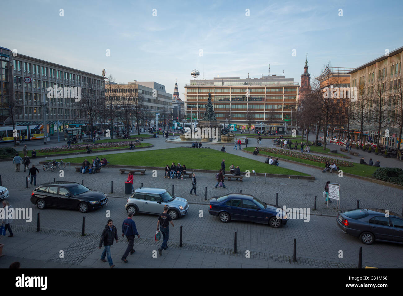 Mannheim, Germany, people on the parade ground Stock Photo - Alamy