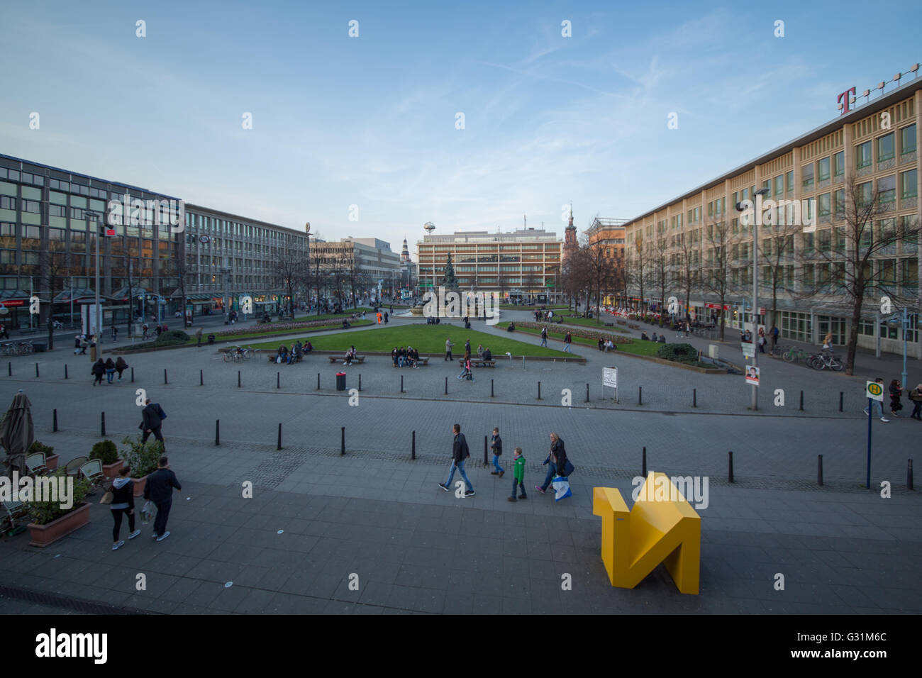 Mannheim, Germany, people on the parade ground Stock Photo - Alamy