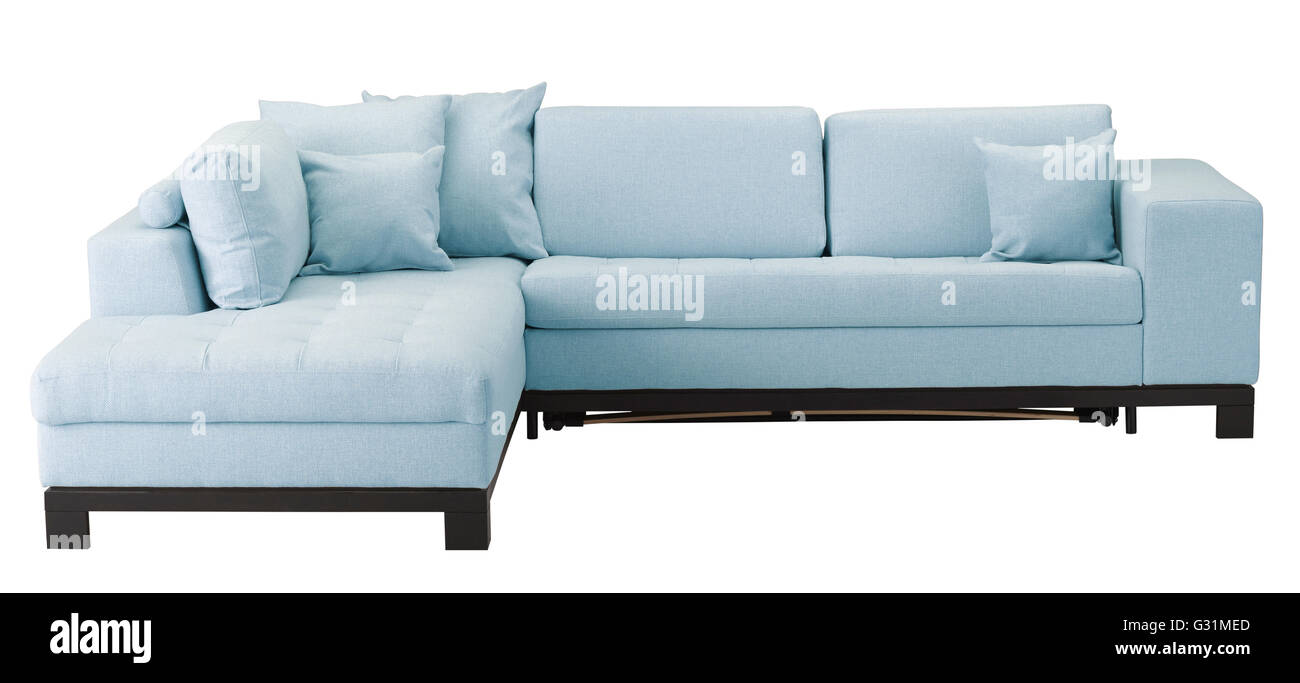 Corner sofa isolated on white include clipping path Stock Photo - Alamy