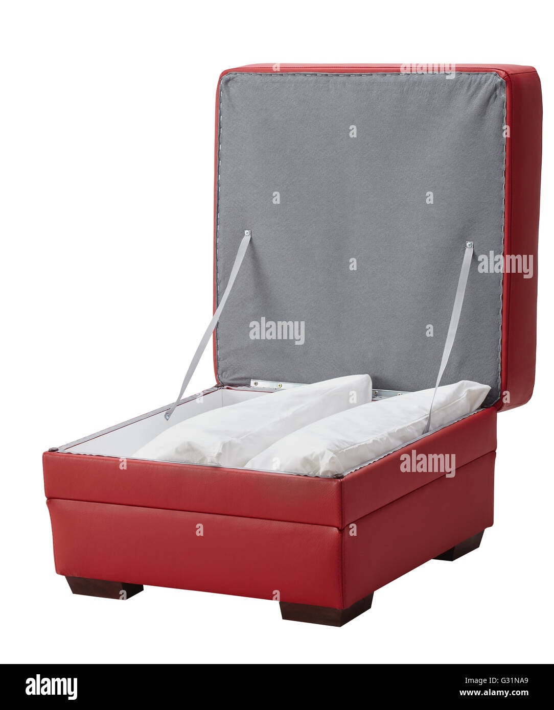 Red leather texture Cut Out Stock Images & Pictures - Alamy