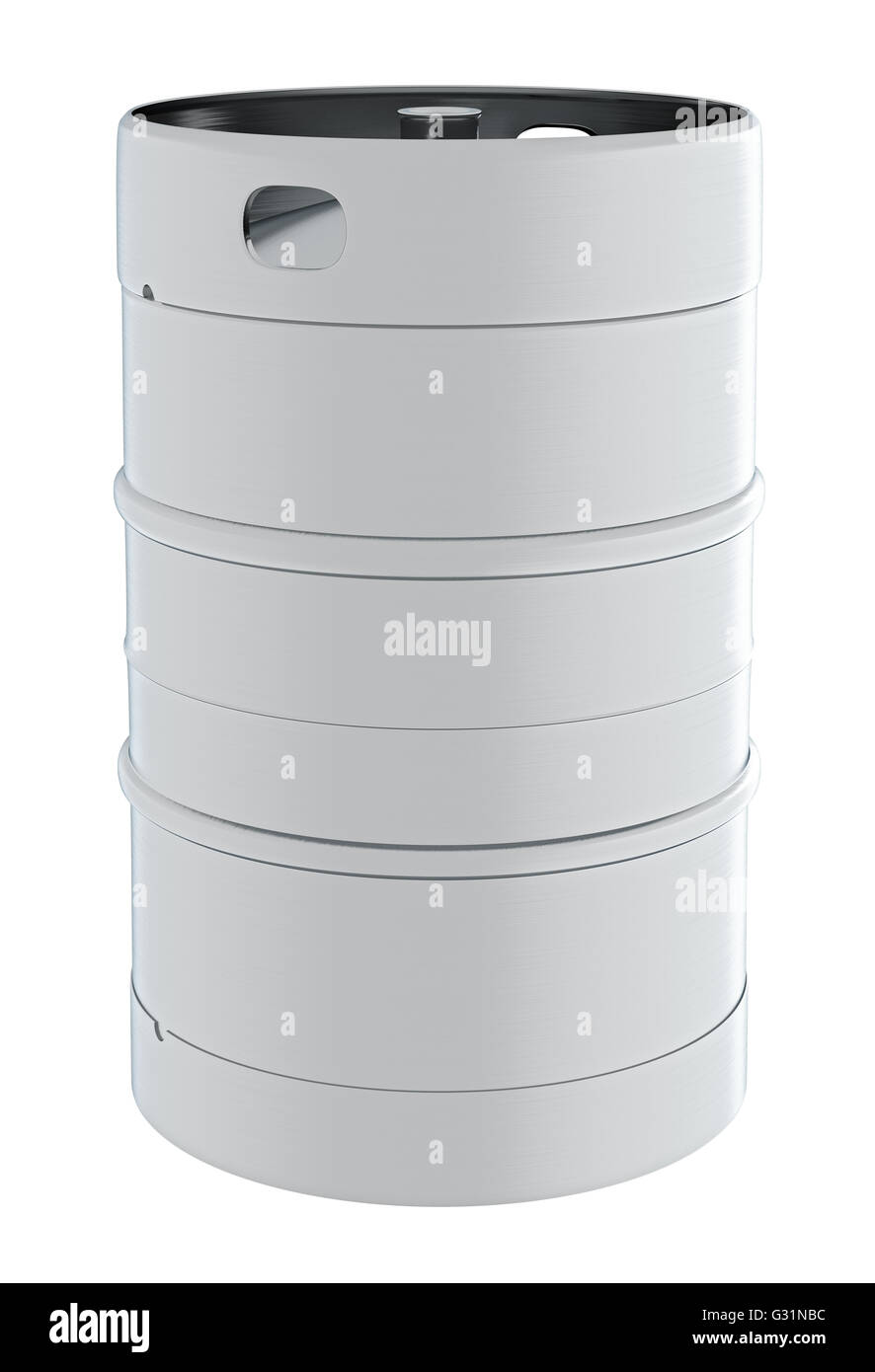 Keg beer. Isolated on white background include clipping path. 3d render ...