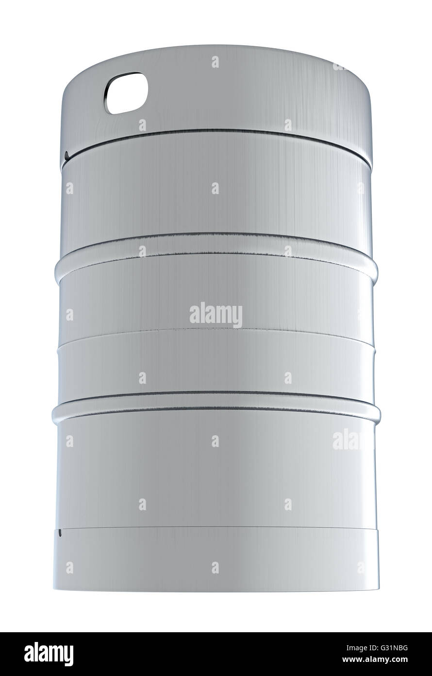 Keg beer. Isolated on white background include clipping path. 3d render ...