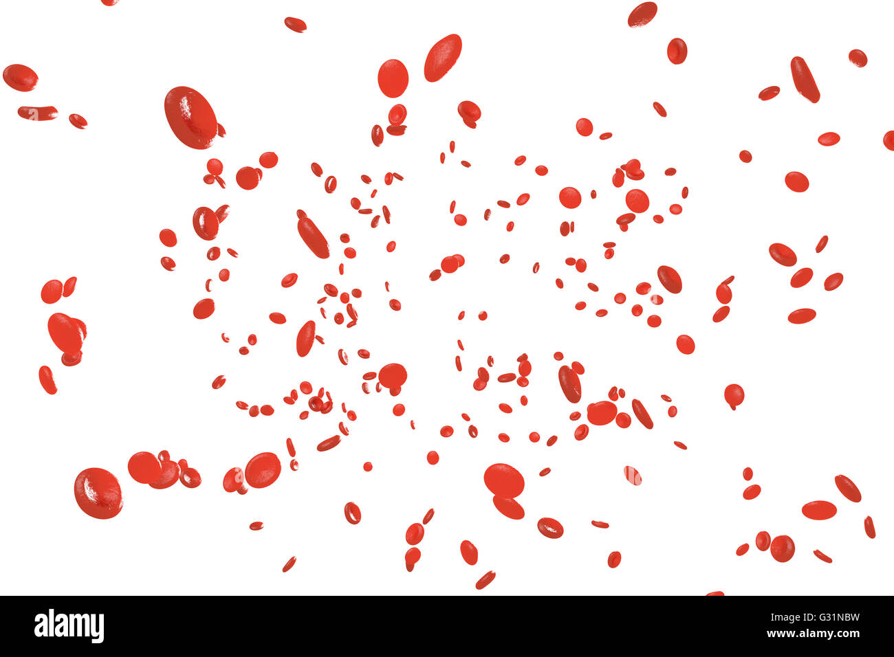 Capillary tube with blood cells Cut Out Stock Images & Pictures - Alamy