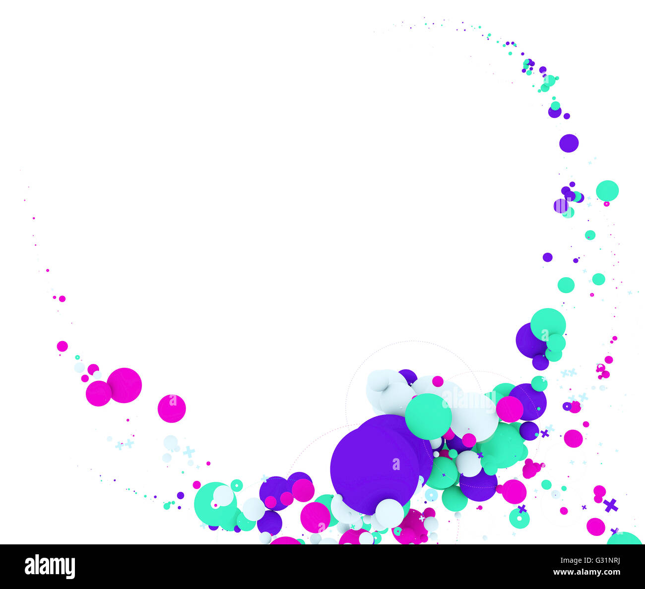 Circles background. Isolated on grey background, include clipping path ...