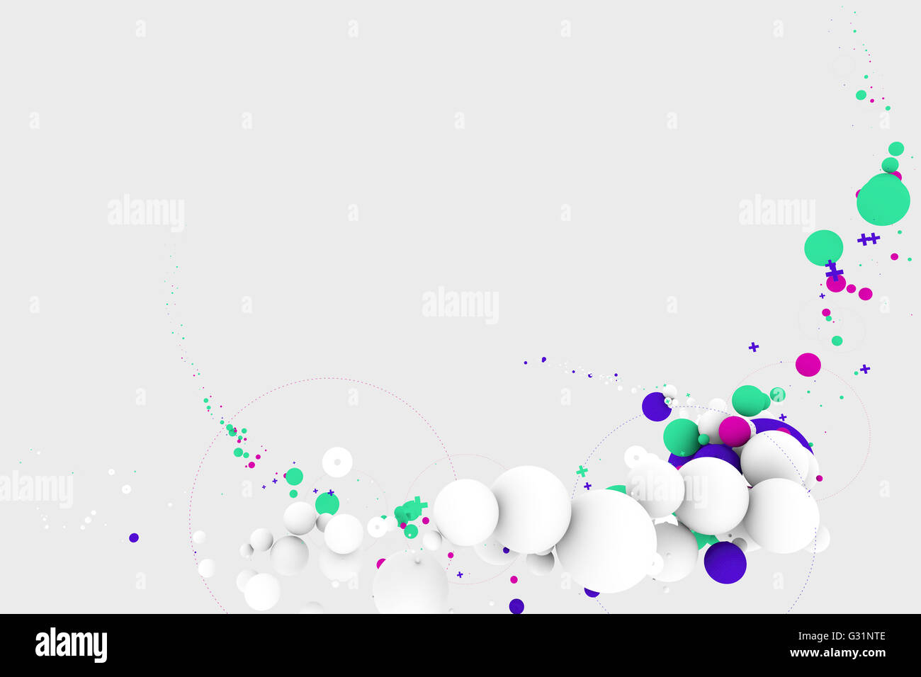 Circles background. Isolated on grey background, include clipping path ...