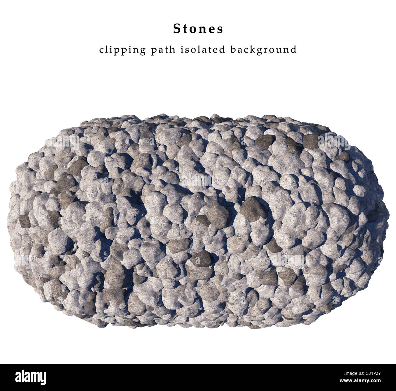 Stones isolated on white background include clipping path Stock Photo ...