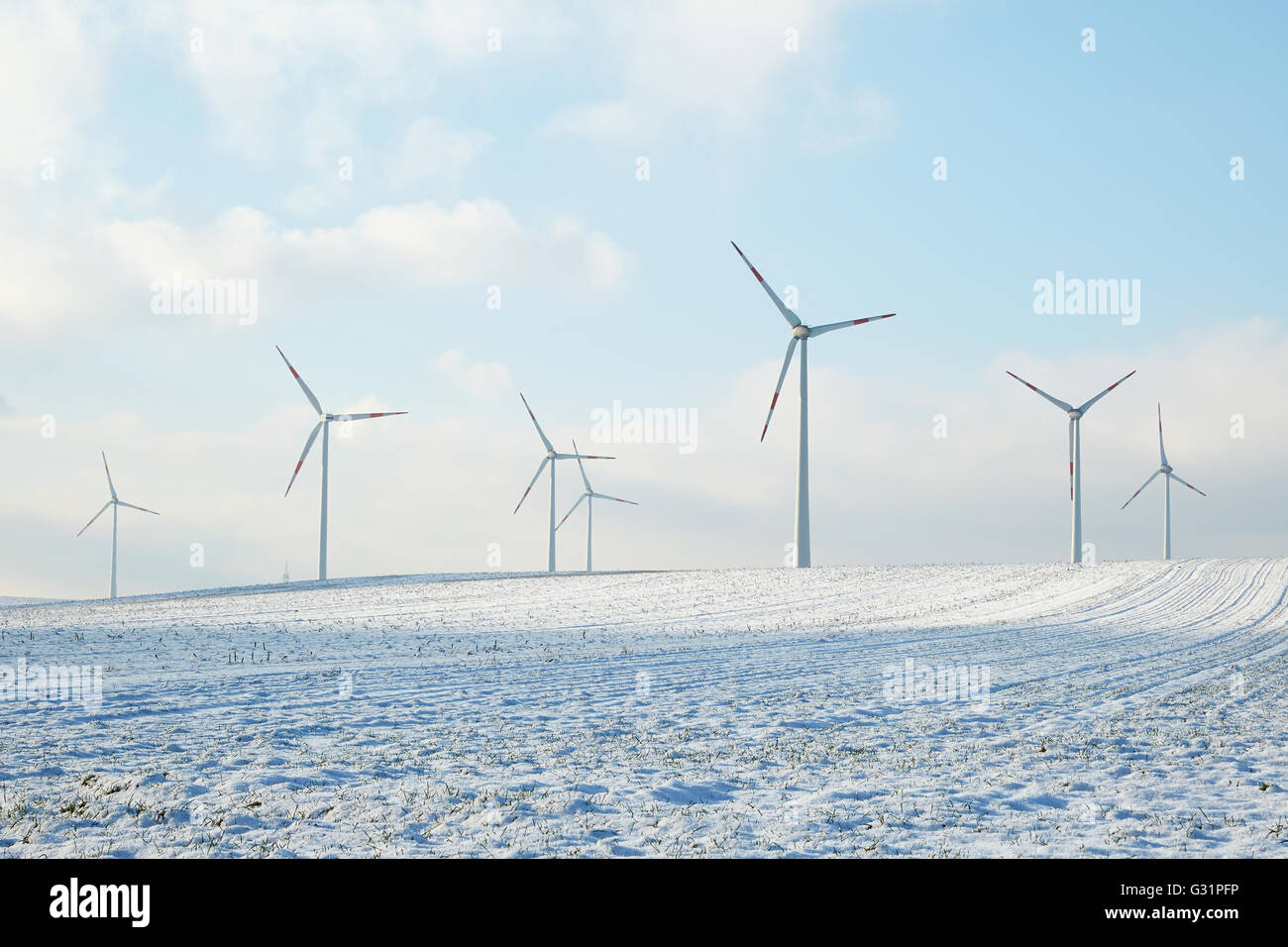 Rehfelde, Germany, wind turbines of a wind farm Stock Photo - Alamy